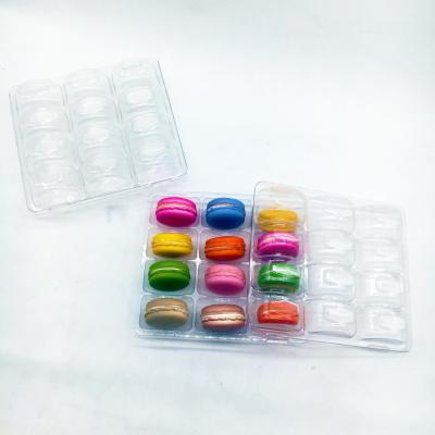 China Plastic macaron packaging customized blister PVC/PET package tray for sale