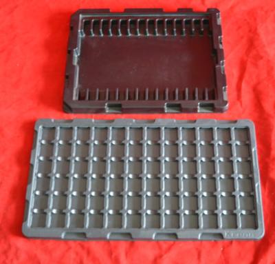 China Antistatic Black ESD Tray For Electronic Components PCB for sale