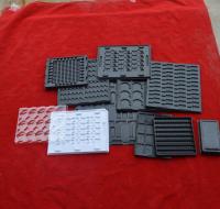 China Antistatic ESD PCB thermoforming vacuum PS PVC black plastic blister tray for sale
