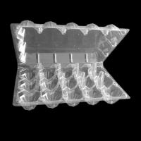 China Eco Friendly 30 Count Egg Flats 32.5cm Plastic Blister Tray In PET Film for sale