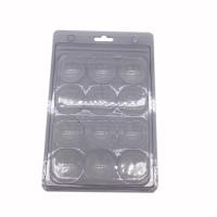 China 12 packs golf ball blister packaging tray clear transparent folded packaging for sale