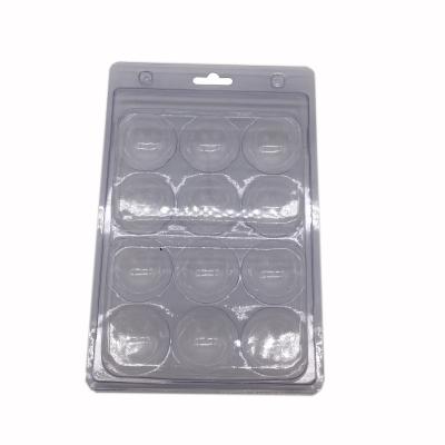 China 12 packs golf ball blister packaging tray clear transparent folded packaging for sale