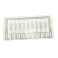 China Custom Vacuum Formed Plastic Ampoule Tray Medicine Bottle Blister Packaging 10ml plastic vial tray for sale