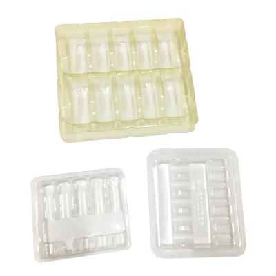 China Transparent PS Ampoule Tray  1ml X 5 Ampoules  Plastic Blister Packaging for sale