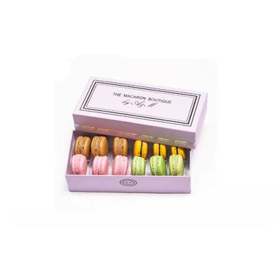 China Hot selling long macaron holder custom printing cardboard box with high quality for sale