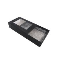 China Matt Lamination Disposable Macaron Box Sleeve Packaging With Plastic Insert for sale
