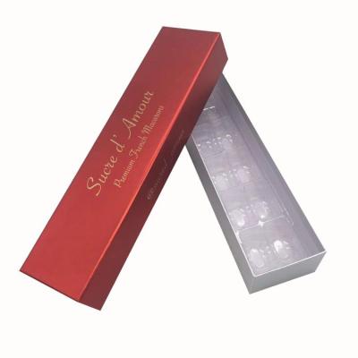 China new design red macaron paper box can catch everyone's eyes easily for sale