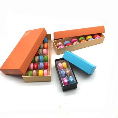 China customized macaron package paper card box/plastic tray/fold paper box for sale