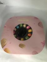 China Beautiful Portable Macaron Transparent Plastic Tray Chocolate Candy Box for sale