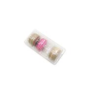 China Clear 4pc macaron box PVC/PET macaron tray blister macaron tray macaron packaging for sale