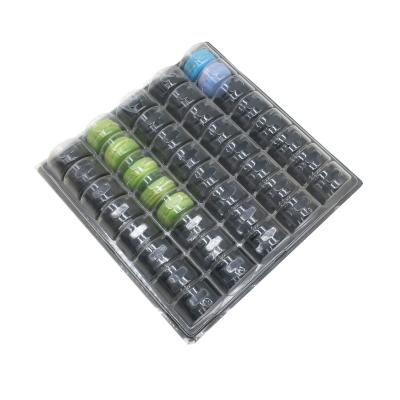 China 5 x 8 arrangement 40 cells macaron packaging tray and lid, transparent and clear PVC/PET blister macaron box for sale