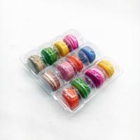 China Clear PVC/PET Macaron packaging tray blister 3 x 4 arrangement  12 cells macaron tray plastic macaron pack box/tray for sale