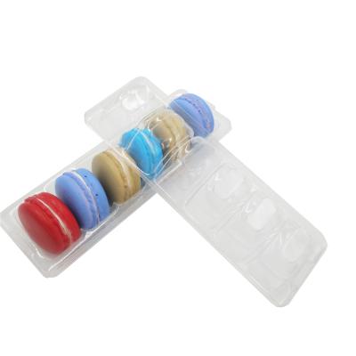China 6pcs macaron pack tray blister clear plastic macaron tray vacuum forming macaron packaging for sale