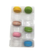 China Single Piece 2X6 Arrangement 12 Pack Clear Plastic Macaron Tray Plastic Insert Tray for sale