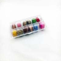 China 6 Pack Custom Macaron Clear Tray Recyclable Plastic Chocolate Tray for sale
