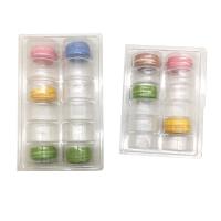 China 6 Pack Custom Macaron Clear Tray Recyclable Plastic Chocolate Tray for sale