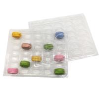 China 6 Pack Custom Macaron Clear Tray Recyclable Plastic Chocolate Tray for sale