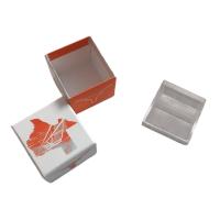 China 2 Pcs Chocolate Packaging Printing Kraft Paper Box With Plastic Clear Inner for sale