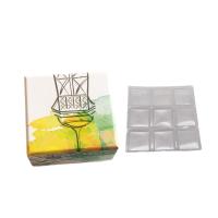 China 9 pcs Printing Kraft Paper Box Chocolate Gift Packaging Box with Plastic Clear Inner for sale