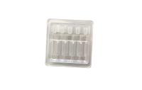 China 10ml 5pcs Transparent Ampoule PVC Blister Tray Packaging For Water Needle for sale