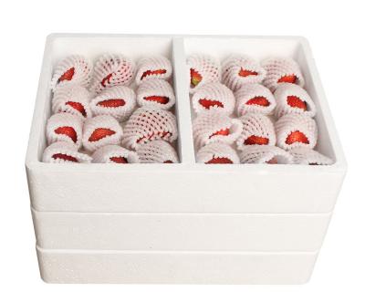 China Winter Strawberry Foambox Express Special Fruit Packaging Gift Box Loquat Small Tomato Cherry Tomatoes Fresh-keeping Box for sale