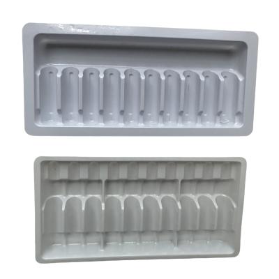 China Custom PET Ampoule Tray Water Injection Bottle Fixing Tray Customized Packaging for sale