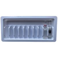 China PET blister packaging tray 1ml 2ml water injection medicine ampoule tray custom wholesale for sale