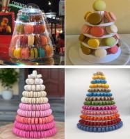 China Eco-Friendly Transparent Macaron Packaging Box with Custom Printing for Gift and Display for sale