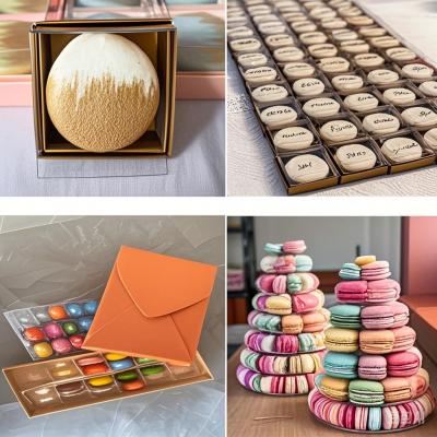 China Size The packaging should fit the size of the macarons to prevent movement and damage during transportation for sale