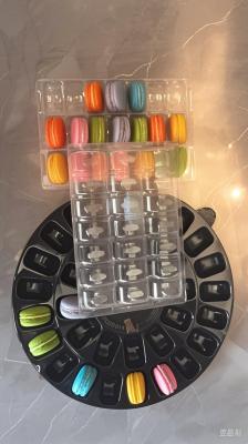 China Customize Your Take-Away Orders with Personalized Plastic Macaron Packaging for sale