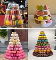 China Wholesale Macaron Box Packaging 12pcs  Embossing Printing Handling for sale