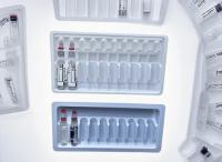 China Eco-friendly PET Vial Tray For 1ml~10ml Water Injection Vials for sale