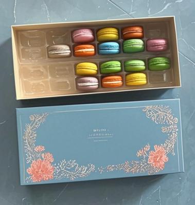 China Macaron Paper Box Packaging Macaron Display Stand Macaron Tray Macaron Gift Box Chocolate Packaging for sale