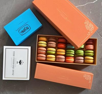 China Macaron Top And Bottom Cover Packaging Gift Box Top And Bottom Cover Packaging Chocolate Top And Bottom Cover Packaging World Cover Packaging Plastic Macaron Tray for sale