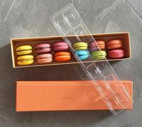 China Supply Macaron 12 Upper And Lower Lid Packaging Gift Box 24 Upper And Lower Lid Packaging Chocolate Upper And Lower Lid Packaging Macaron Plastic Tray for sale