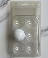 China 6 Golf Balls Transparent Packaging Plastic Box Paper Gift Box Packaging for sale