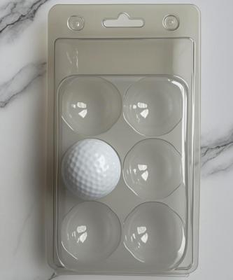 China 6 Golf Balls Transparent Packaging Plastic Box Paper Gift Box Packaging for sale
