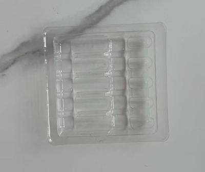 China 1 ml ampoule blister tray Clear 5 bottles ampoule hole ampoule and small vial plastic tray for sale