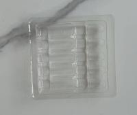 China Ecofriendly transparent plastic ampoule tray tray Medical 10ml sample box Blister sample box for sale