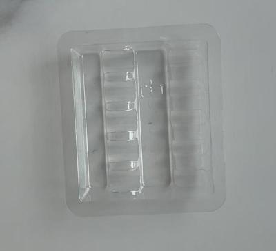 China Manufacturer custom ampoule tray pharmaceutical packaging disposable blister vial medical plastic tray for sale