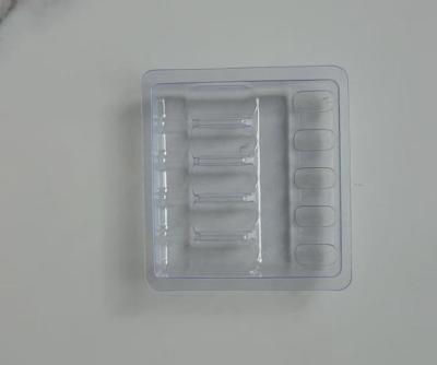 China Transparent plastic ampoule ampoule 1 ml, 2 ml, 3 ml, 5 ml, 10 ml plastic vial tray blister can be customized for sale