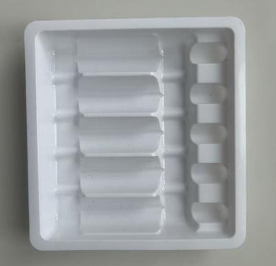 China 1ml/2ml/3ml/5ml/10ml Disposable Medical Ampoule Glass Blister Plastic Packaging Tray For Vials for sale
