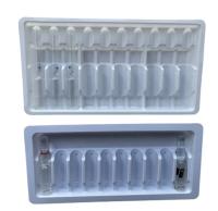 China Customized Pharmaceutical Packaging Disposable Blister Vial Medical Plastic Tray Ampoule Vial for sale