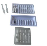 China 10ml White Plastic Ampoule Vial Medicine Packaging Tray Medical Plastic Manufacturer PET Blister Packaging Sample Accept for sale