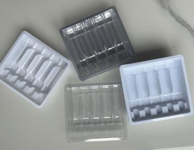 China Manufacturer custom ampoule bottle tray, medical packaging disposable blister 5ml packaging 5ml ampoule packaging 5ml medicine packaging 5ml glass bottle packaging for sale