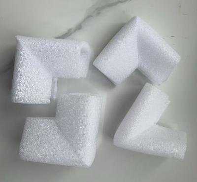 China epe pearl cotton corner guard lining foam board special shaped pearl cotton inner shock absorber packing box flocking for sale