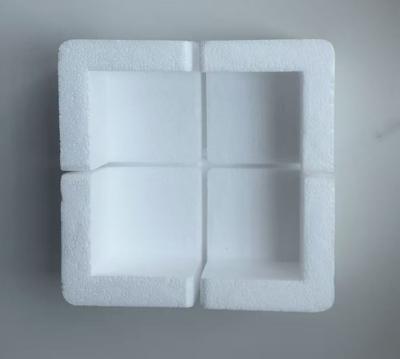 China White Eps Foam Edge Protection Angle Damping L-Type Right Angle Packaging Foam Edge Protection Angle Molding Packaging Material for sale