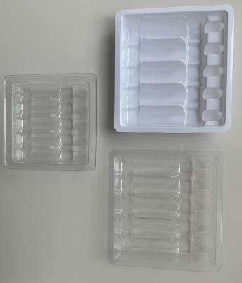 China Shock-proof Non-toxic 1ml~10ml PET Ampoule Water Injection Tray for sale
