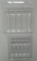 China Customized PET Ampoule Tray 1ml~10ml PET Ampoule Water Injection Tray for sale