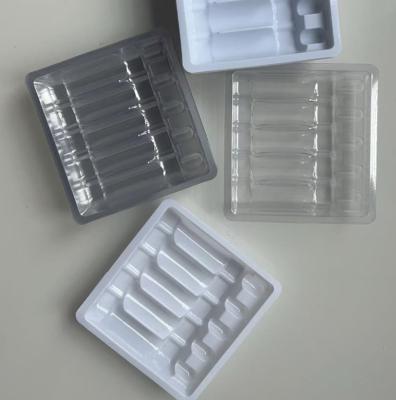 China Ampoule Plastic Holder 2ml Water Needle Holder Medicine Plastic Holder Medicine Packaging Tray Lining for sale